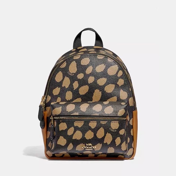 Coach | Bags | Coach Mini Charlie Backpack With Deer Spot Print | Poshmark